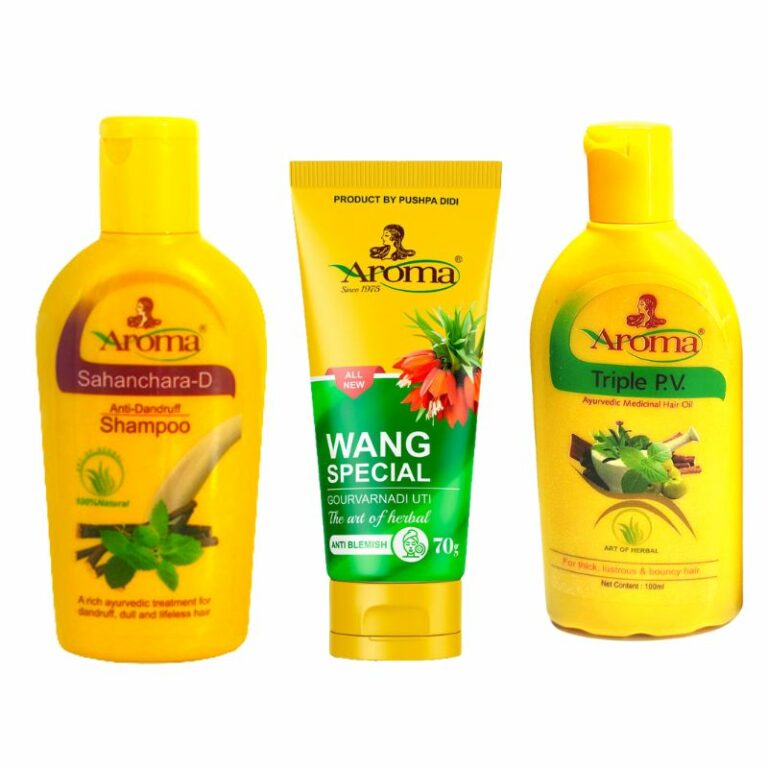 Aroma Sahanchara-D Anti-Dandruff Shampoo + Teeladi Ayurvedic Hair Tonic ...
